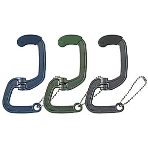 LIHIT LAB Bag Hanger, Black, 4.5 × 2.5 Inches (A7791-24)