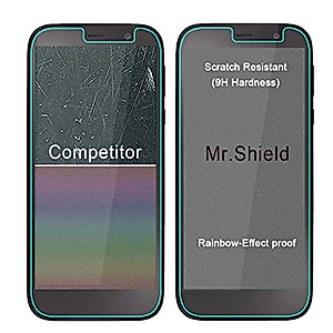 Mr.Shield [3-Pack] Designed For Tracfone BLU View 2 [Tempered Glass] [Japan Glass with 9H Hardness] Screen Protector with Lifetime Replacement