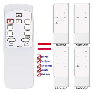 Replacement for Ocean Breeze Air Conditioner Remote Control RG15A(B)/E RG15A1(B)/E RG15A2(B)/E