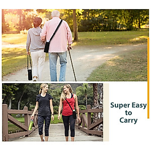 Nuovoware Water Bottle Carrier Bag, Premium Neoprene Portable Insulated Water bottle Sling Holder Bag 750ML with Adjustable Shoulder Strap for Men Women Kids Hiking, Sling Bottle Bag Case, Black