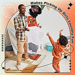 Basketball Laundry Hamper Over the Door Space Saving Hanging Mesh Laundry Basketball Hoop with Metal Hooks Laundry Hamper Basket For Kids Boys Girl Fun Birthday Gift Room Decor Collapsible