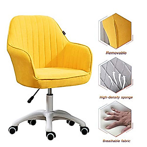 Chair Desk Chair Swivel Ergonomic Office Chair Ergonomic Office Chair, Computer Desk Chair, Swivel and Rocking Task Chair with Strong Shield Type Lumbar Support, Height Adjustable Mid-Back Chair with