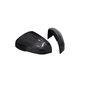 Car Carbon Fiber Side Rear View Mirror Cover Trim Compatible with Volvo S60 S60L S80L V40 V60 2014-2019