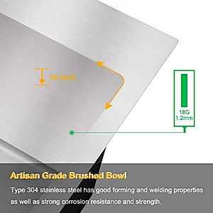 Bonnlo 32 Inch Kitchen Sink Drop-in with Sink Protector 18 Gauge, Workstation Sink, Stainless Steel Single Bowl Top mount Farmhouse Kitchen Sinks for RV, Travel Trailer, Garage, 32x22x9