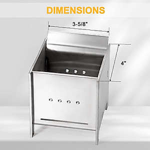 Replacement 86624 Burn Pot for King 5502M KP130 5500M 5500, Ashley AP5710, US Stove 5501S 5500M 5500 5520, Vogelzang 5790 VG5790 5770 VG5770 Pellet Stoves, 69762 Burnpot Burn Pot Stainless Steel