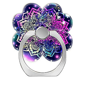 Cell Phone Ring Holder Cellphone Finger Stand 360 Degree Rotation Work for iPhone X 6 7 8 Plus S8 S9 Smartphone Tablet-Namaste Galaxy Mandala