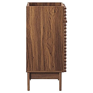 Modway Render 18" Bathroom Vanity in Walnut - Sink Basin Not Included