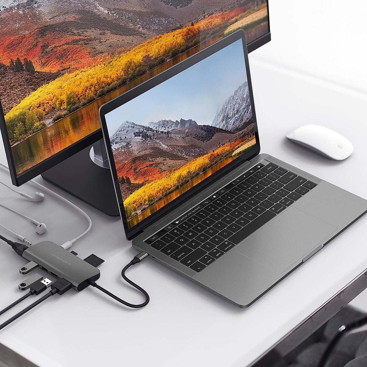 Hyperdrive Power 9-in-1 USB C HUB Space Grey