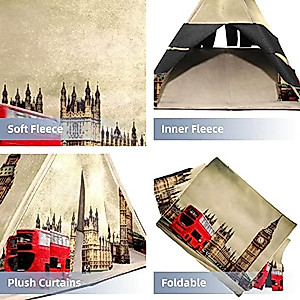 Small Pet Hideout London UK Red Bus and Big Ben Hamster House Guinea Pig Playhouse for Dwarf Rabbits Hedgehogs Chinchillas