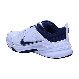 Nike Men's Gymnastics Shoes, White Midnight Navy MTLC Silver, 11 US