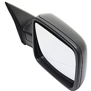 Kool Vue Passenger Side Non-Electric Mirror for Ram 1500 2013-2018 Manual Fold Without Signal Light, Blind Spot Light, Memory & Puddle Lamp Textured w/o Towing Package
