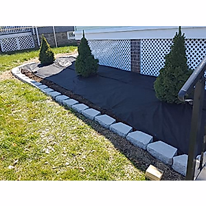 3FT x 50 FT Premium Garden Non Woven Weed Barrier Landscape Fabric Heavy Duty Weed Block Control Garden Cover