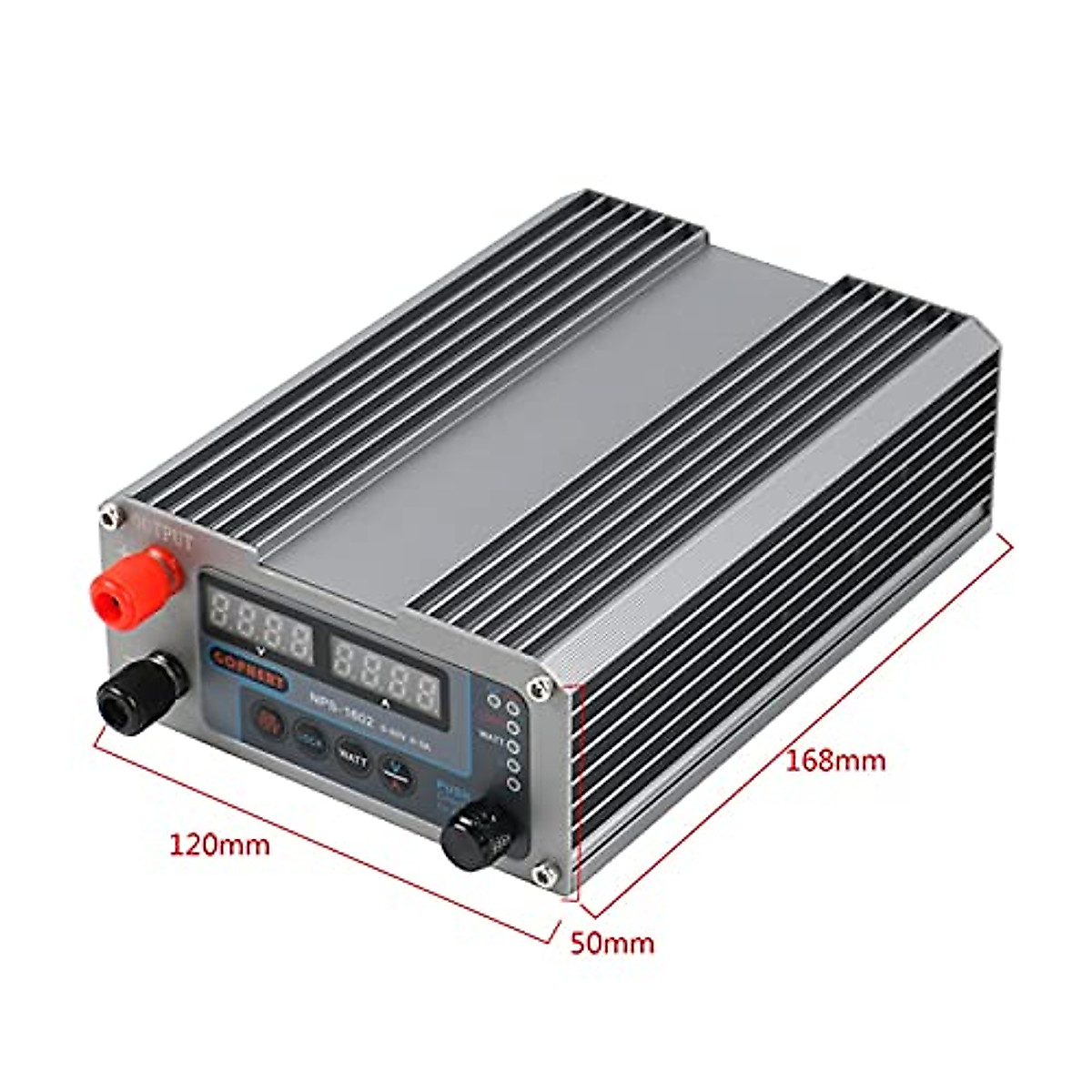 GIXAA DC Power Supply Variable NPS-1602 Lab Adjustable Digital Mini DC Power Supply Aeromodelling DIY Switch Power Supply WATT with Lock Function 60V 3A with LCD Display