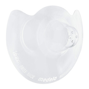 Medela Contact Nipple Shield, 16mm Extra Small, Nippleshield for Breastfeeding with Latch Difficulties or Flat or Inverted Nipples, Made Without BPA