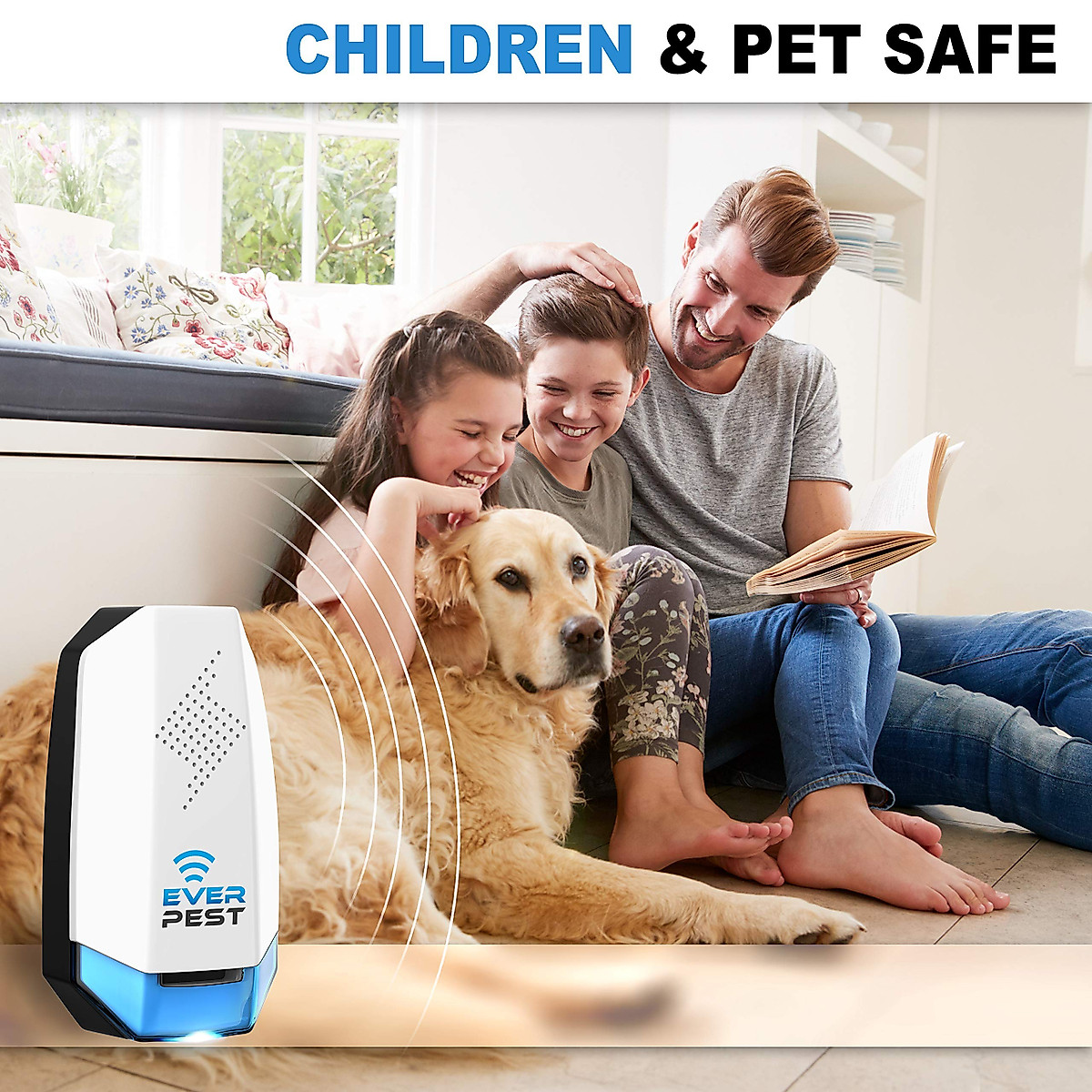 Ultrasonic Pest Conttol Plug in 2 Pack- Electronic Insect Defender - Roach Bed Bug Mouse Mosquito - Indoor Reject - for Cockroach Ants Mice Fly Rat Bedbug