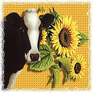 CafePress Cow With Sunflowers Mug Ceramic Coffee Mug, Tea Cup 11 oz