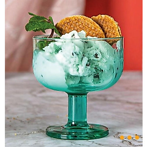 Bormioli Rocco Graphica 9.5 oz. Dessert Cup, Federal Green, Set of 6