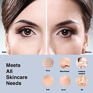 Sonic Face Scrubber, Waterproof Face wash Brush for Men & Women, Rechargeable Face Brushes for Cleansing and Exfoliating, Electric Facial Cleanser Brush - Mint