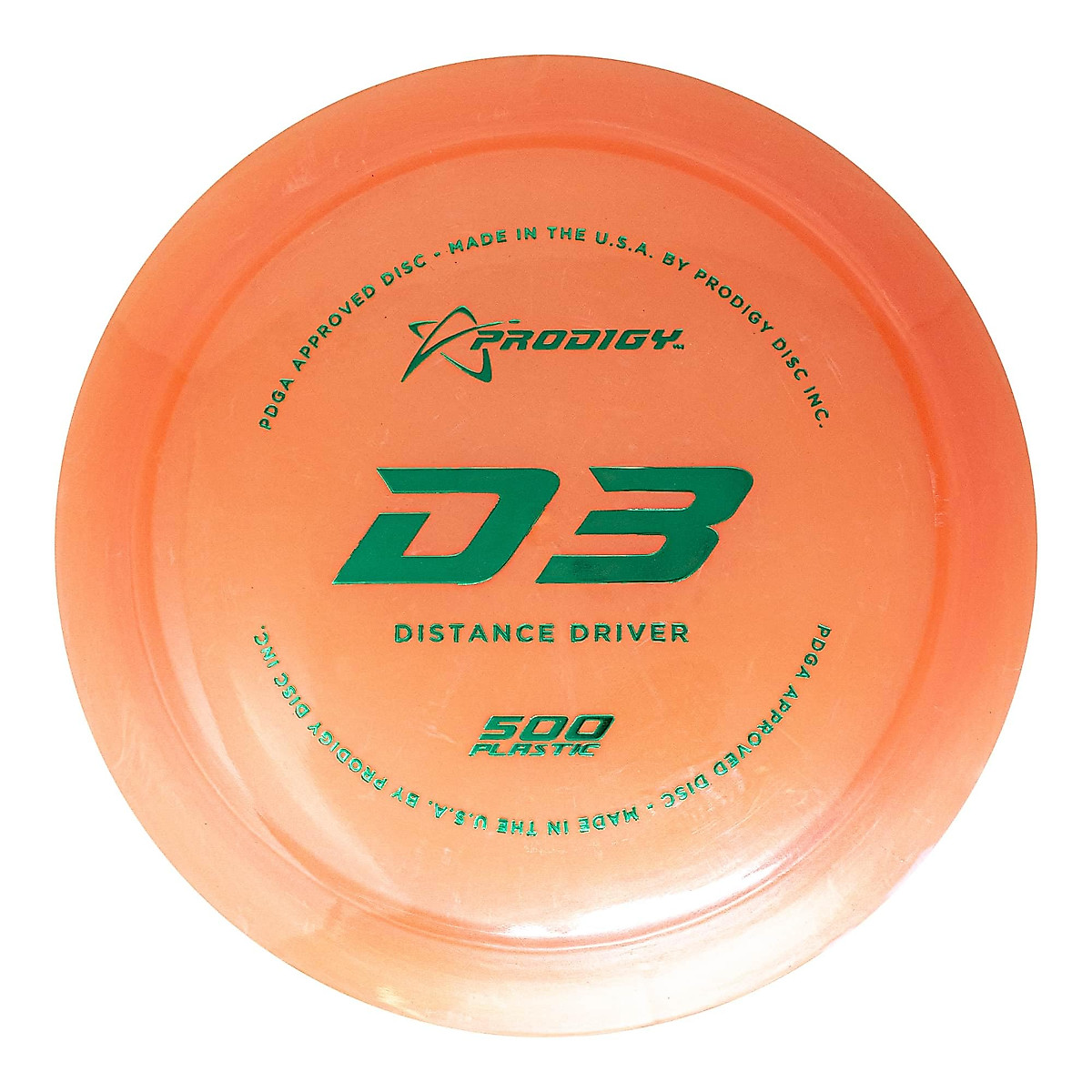 Prodigy Disc 500 D3 Driver | Stable Distance Driver Disc Golf Disc | Comfortable Grip | Great for Far, Straight Shots | 170-174g (Colors May Vary)