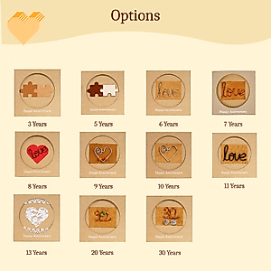 NIBIBALA 10 Year Anniversary Card Gifts, Aluminum/Tin Anniversary For Him, Her, Wife, Husband, Couple, Women, Men, 10th Anniversary, Happy Anniversary Card For Traditional Wedding Anniversary By Year