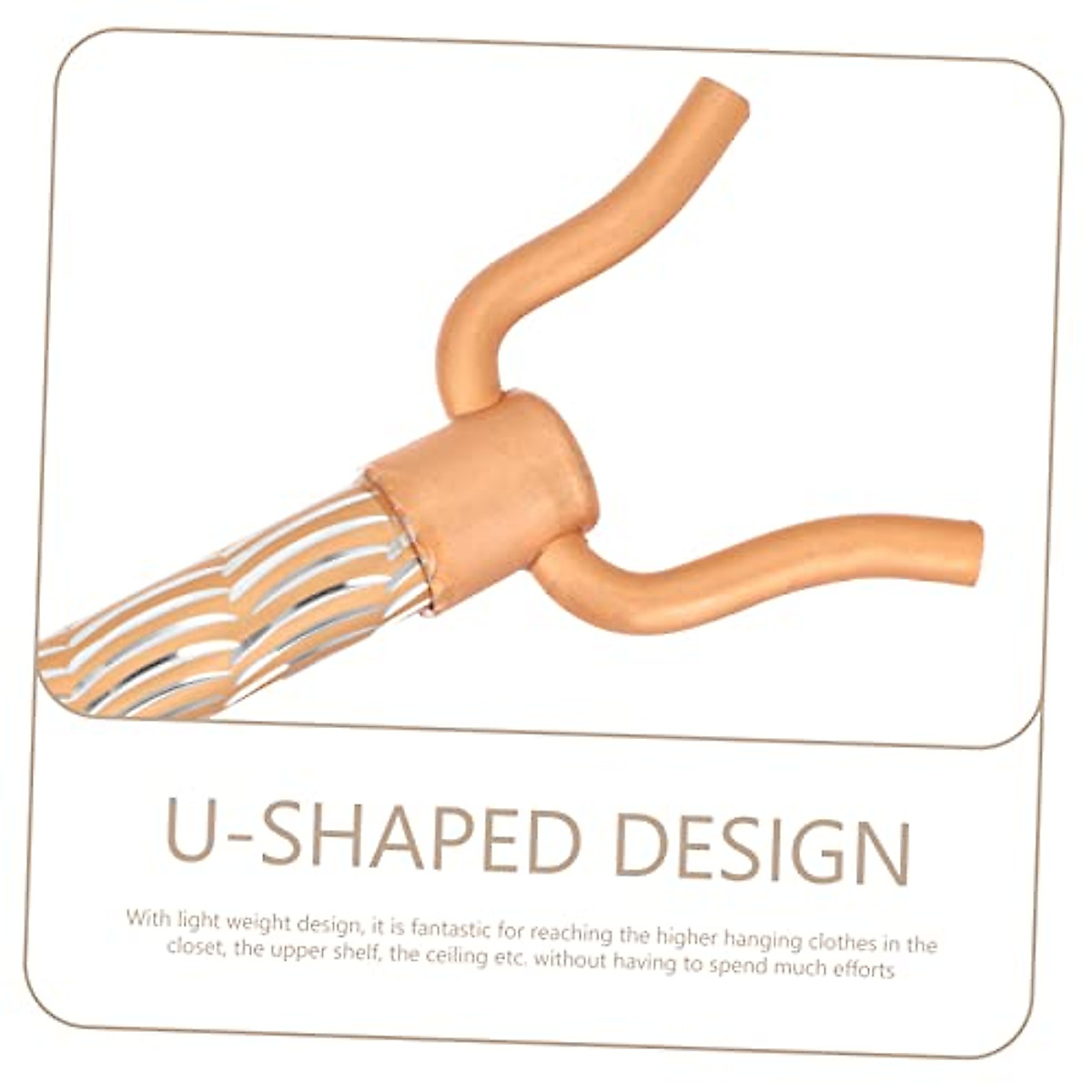 OKUMEYR 2pcs Stainless Steel Toilet Paper Holder Out Door Curtains Blinds Curtains Adjustable Closet Pole Retractable Reach Stick Washing Line Clothes Reaching Pole Clothes Fork Rod CD