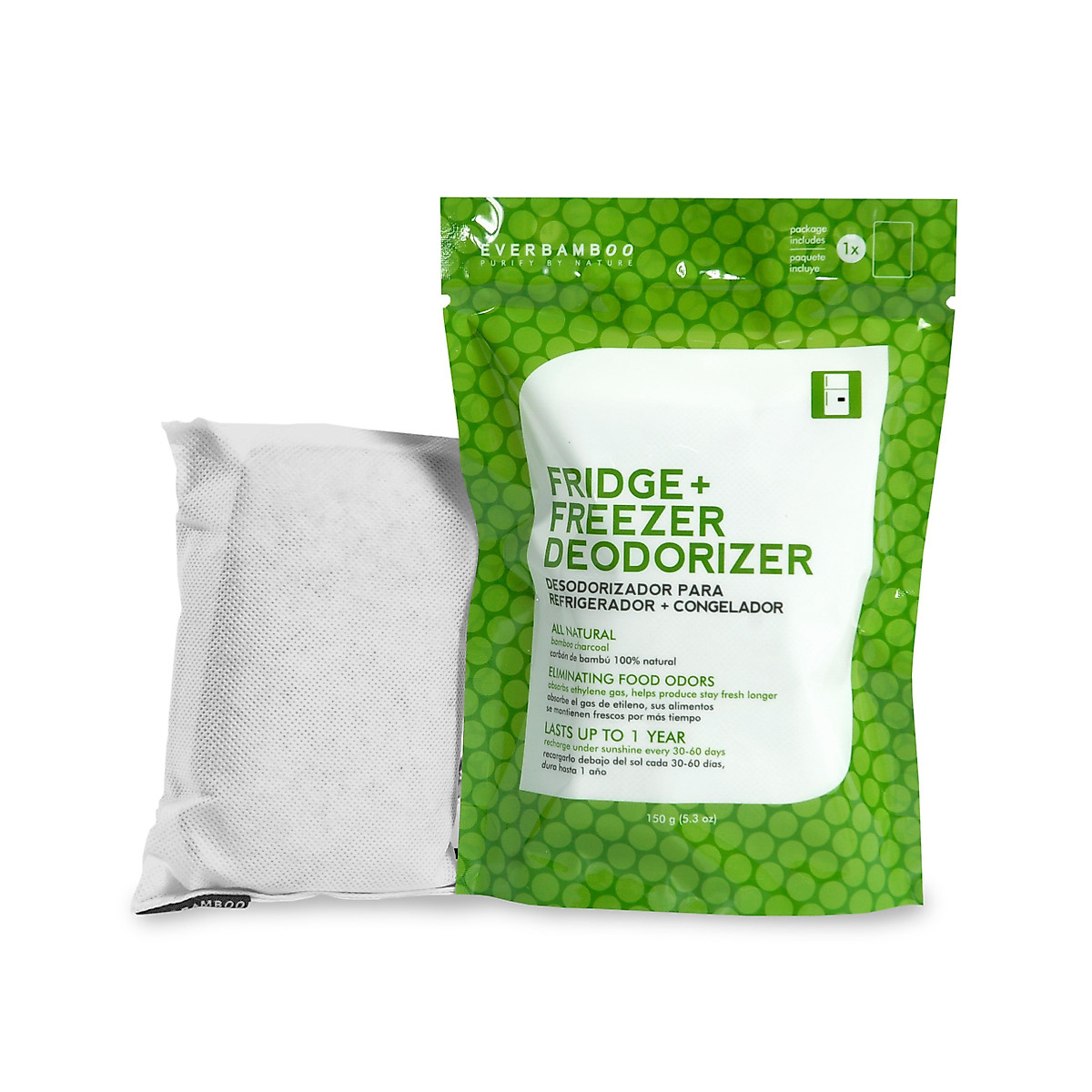 Ever Bamboo Fridge & Freezer Deodorizer w/All Natural Bamboo Charcoal. Are your LEFTOVERS becoming LEFTODORS?