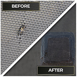 Trampoline Repair Patch Kit 4 x 4 Square Patches for Repairing Holes or tears in a Trampoline Mat (Square)