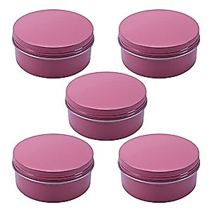 Othmro 12Pcs 5.1oz Metal Round Tins Aluminum Tin Cans Jar Refillable Containers 150ml Tin Cans Tin Bottles Containers with Screw Lid for Salve Spices Lip Balm Tea Candies Silver 83×38mm