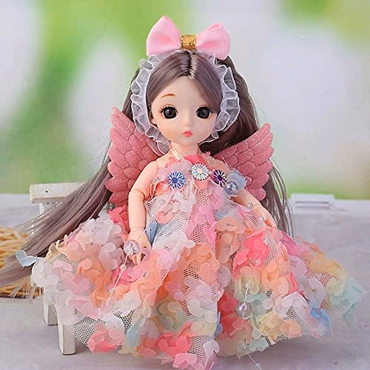 Yuanchuan Flower Tulle Rolls 4.7 inch x 10 Yards (30 feet) Blue for Table Runner Chair Sash Bow Pet Tutu Skirt Sewing Crafting Fabric Wedding Unicorn Halloween Party Gift Ribbon(Gradient Blue)