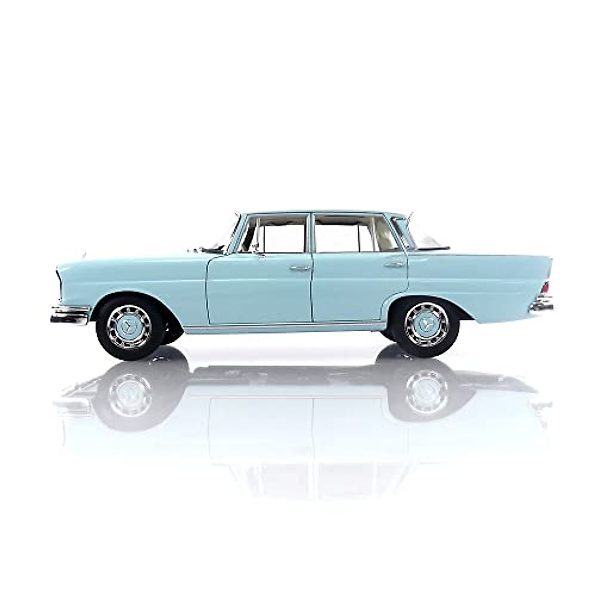 Norev 1965 220 S Light Blue with White Top 1/18 Diecast Model Car 183920