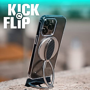 Bobino Kickflip Phone Stand – Versatile Cell Phone Holder Compatible with All Smartphones – Adjustable Angle Phone Mount for Video Watching and Recording – Ultra-Slim Foldable Phone Desk Stand