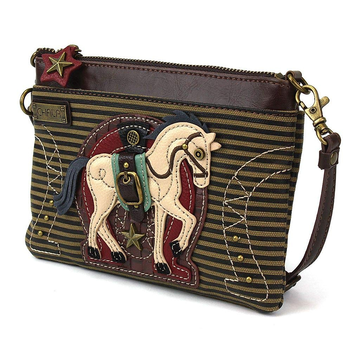 Chala Handbags Horse Mini Crossbody Handbag, Horse Lover