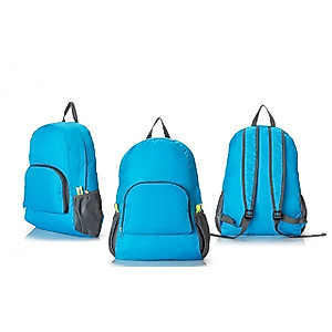 PAXLAMB Backpack Packable Foldable Ultra Lightweight Water Resistant Durable Camping Travel Hiking Daypack for Men Women (Blue)