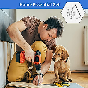 WELLOCKS Socket Cap Screw 251 PCS M4 Metric Bolts and Nuts Assortment Kit with Hex Wrench Button Head Stainless Steel 304 with Storage Box for Shelf Chair Desk Install Repair(D152)