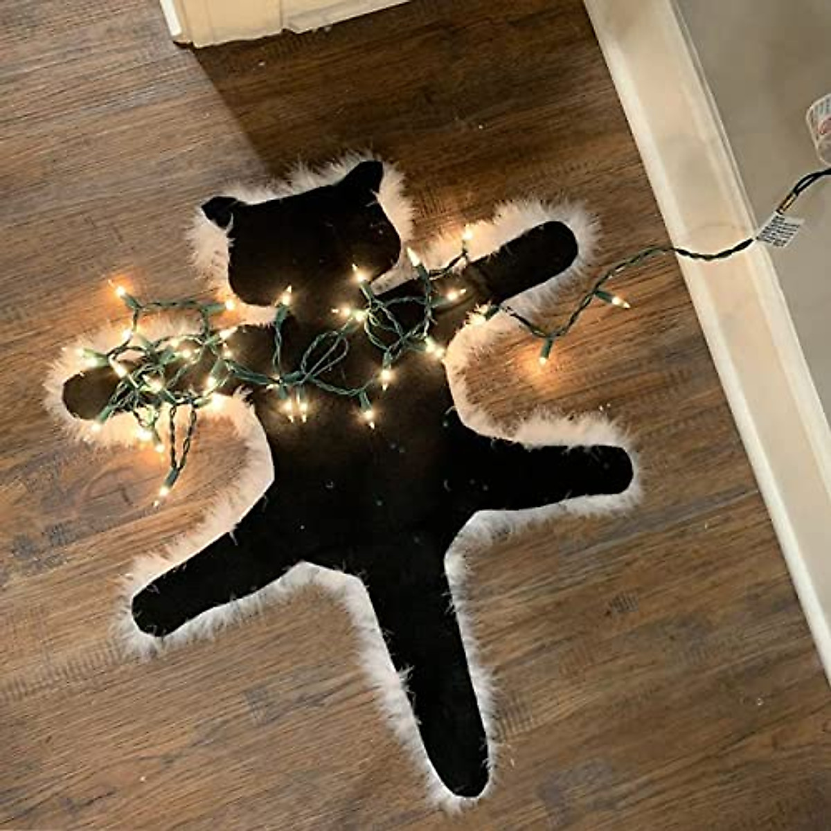 Light Up Fried Cat Rug Funny Christmas Lights Decoration Floor Aunt Bethany’s Fried Pussycat Rug from National Lampoon’s Funny Christmas Decoration Carpet (Warm Light)