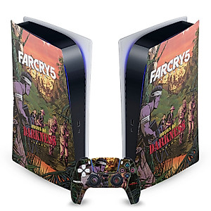 Head Case Designs Officially Licensed Far Cry Hours Of Darkness Arte Clave Vinyl Faceplate Gaming Skin Decal Compatible With Sony PlayStation 5 PS5 Digital Edition Console and DualSense Controller