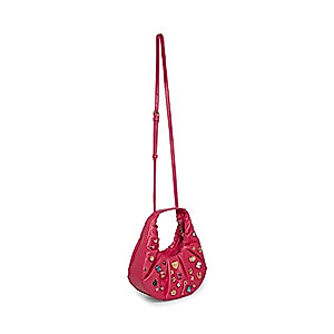 Betsey Johnson womens Betsey Johnson Soft Volume Small Hobo, Pink, One Size US