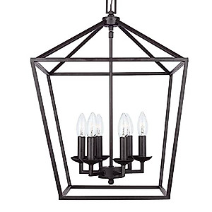 Home Decorators Collection Weyburn 6-Light Bronze Caged Chandelier