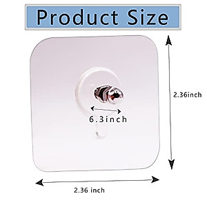 Mershica Wall Hooks for Hanging,No Drilling Wall Hanging Tool,Traceless Sticker Hook for Wall Mount Shelf,Waterproof Rustproof for Kitchen, Bathroom, Home, Office(12PCS)