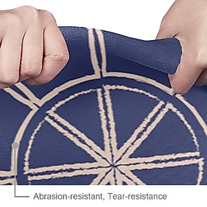 REJOON Sailboat PatternYoga Mat Thick Non Slip Yoga Mats for Women&Girls Exercise Mat Soft Pilates Mats