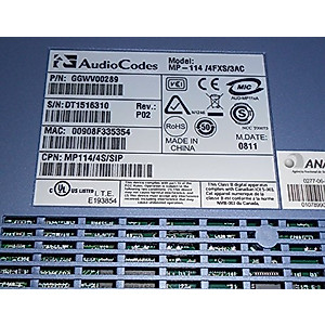 Audiocodes MP114 4FXS Ports - SIP Telephony MP114/4S/SIP