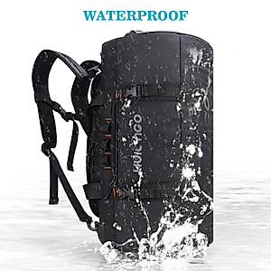 Hulongo Waterproof Duffel Bag Backpack Gym Bag Backpack for Men with Shoe Compartment 32lL