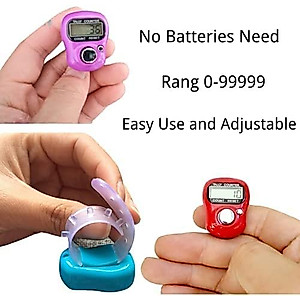 Electronic Finger Counter,(3 Pack),5 Digit LCD Electronic Digital Display Finger Hand Tally Counter Counting for Golf,Goods Counting,Lap & Knitting.