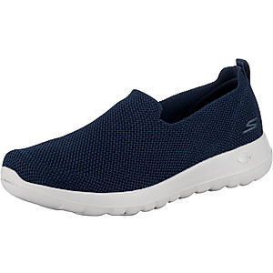 Skechers womens Walking Sneaker, Navy/White, 8 US