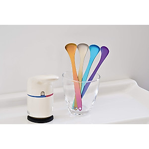 TE to TE KT-31 Pure Titanium Japanese Tongue Cleaner, Moss & Premium II, Matte Peach, Total Length 5.9 inches (150 mm) (Matte Peach)