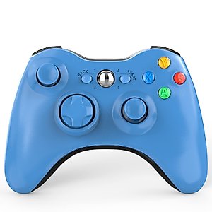 Wireless Controller for Xbox 360, Astarry 2.4GHZ Game Controller Gamepad Joystick for Xbox & Slim 360 PC Windows 7, 8, 10(Blue)