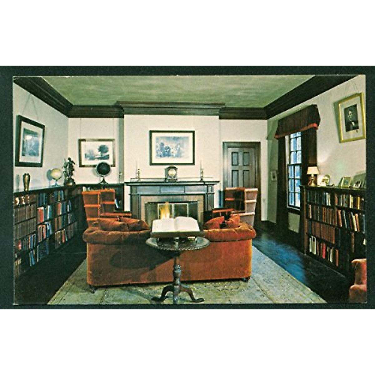 Historic Home Hildene Robert Todd Lincoln Study Room Manchester Vermont VT Postcard