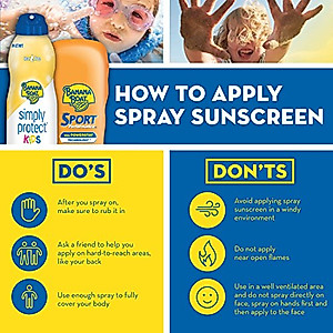 Banana Boat Sunscreen SunComfort Ultra Mist Broad Spectrum Sun Care SunScreen Spray SPF 30, 6 Ounce,Packaging May Vary.
