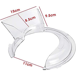 Dvluck 4.5-5QT Bowl Pouring Shield Tilt Head Parts for Kitchen Aid Stand Mixer