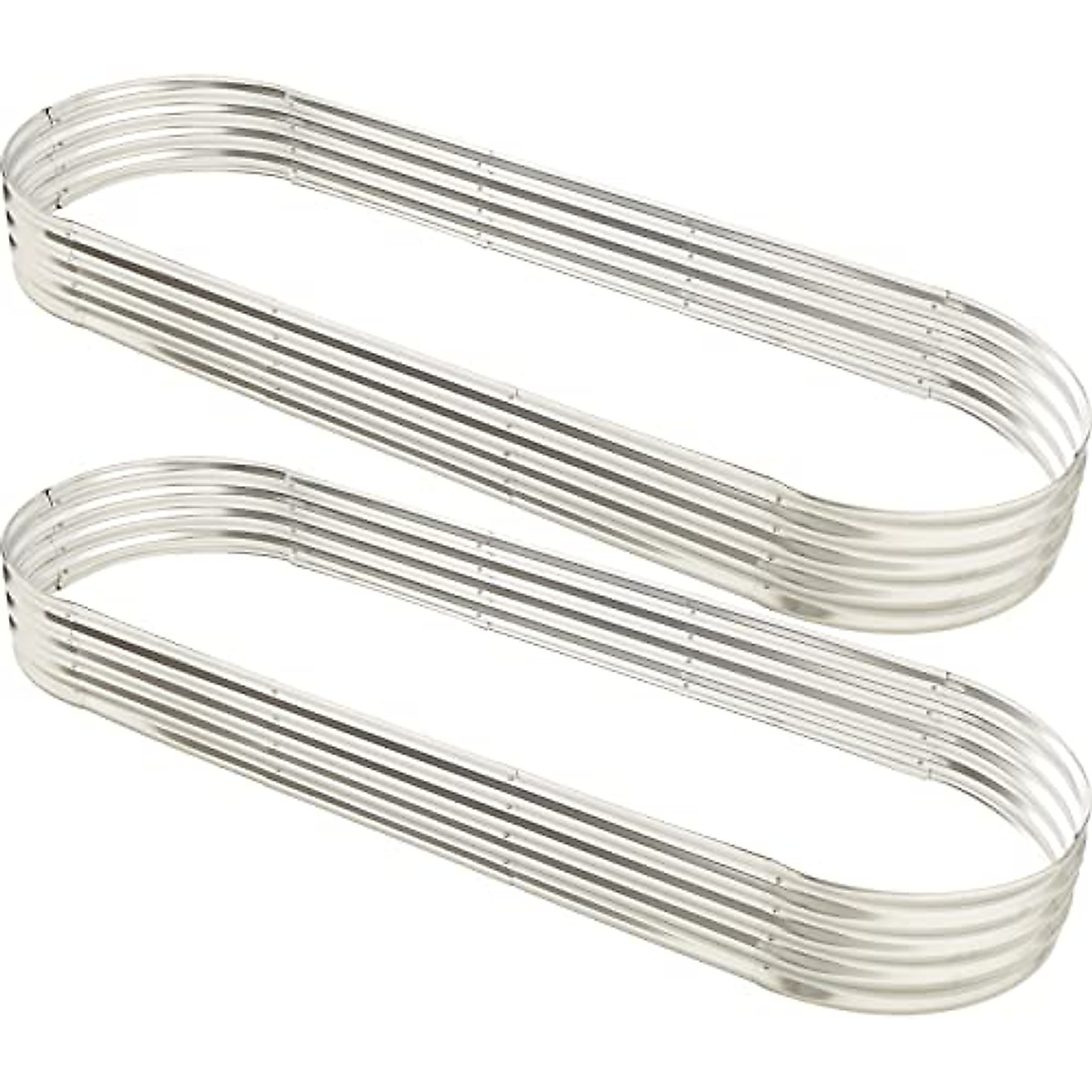 9 ft x 3 ft Raised Garden Bed Metal Elevated Planter for Vegetable Flower Herb (2pk)